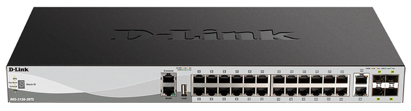 D-Link DGS-3130-30TS/B1A, PROJ L2+ Managed Switch with 24 10/100 ...